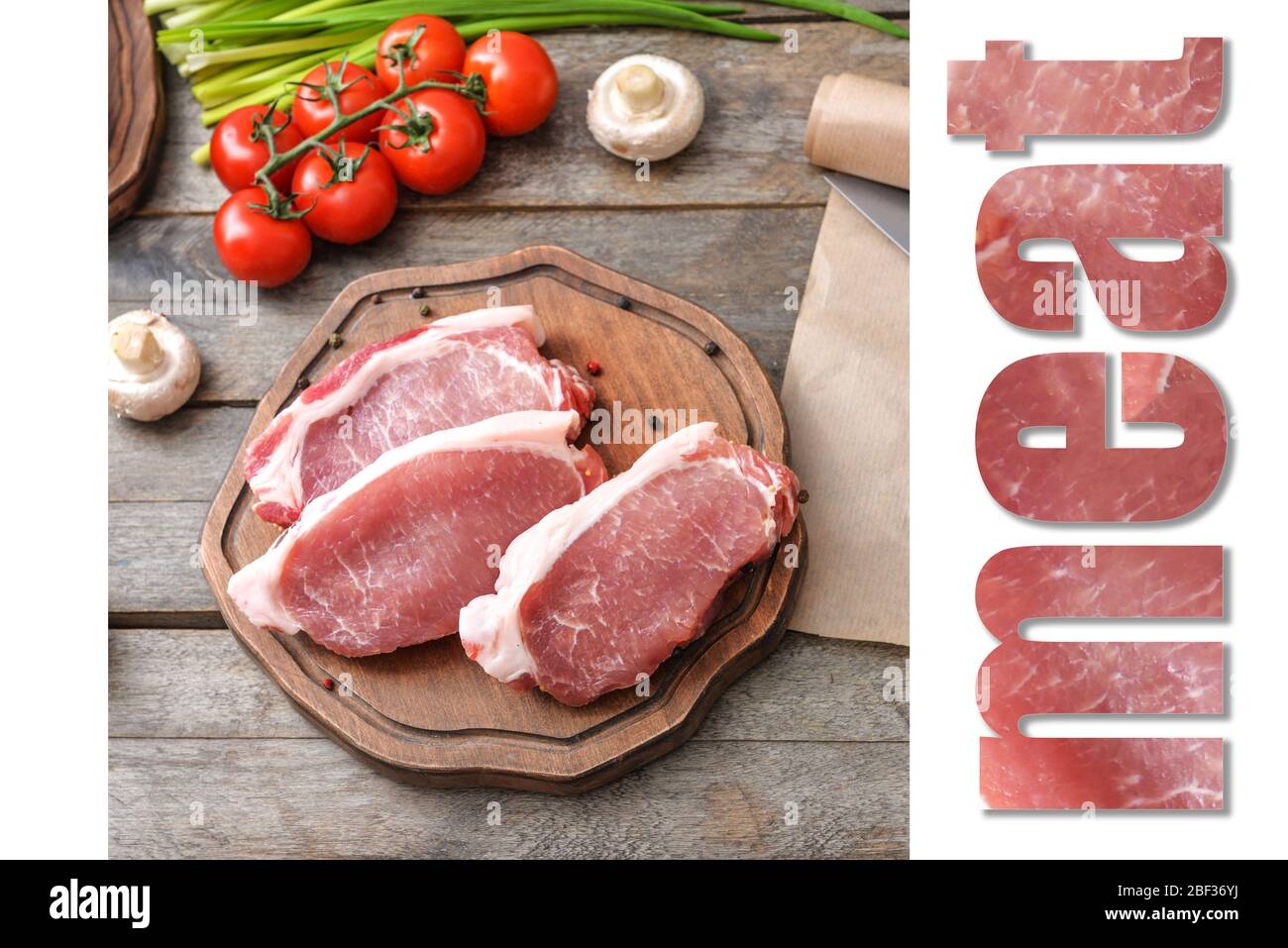 Pork word hi-res stock photography and images - Alamy