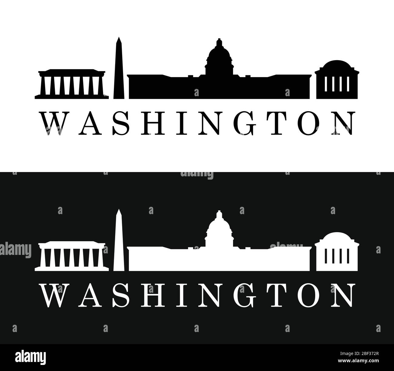 Washington icon illustrated in vector on white background Stock Vector ...