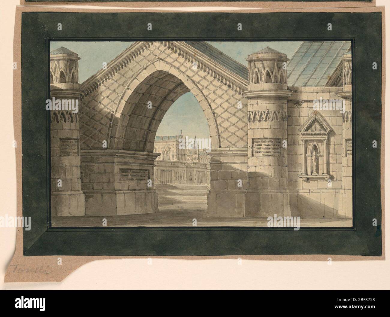 Stage Design Gothic Archway. Horizontal rectangle. Gothic archway ...