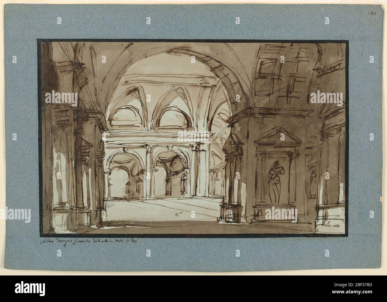 Stage Design Interior of Temple. Horizontal rectangle. Inside of temple ...