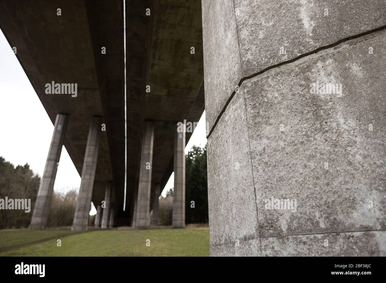 a big german highway bridge Stock Photo - Alamy