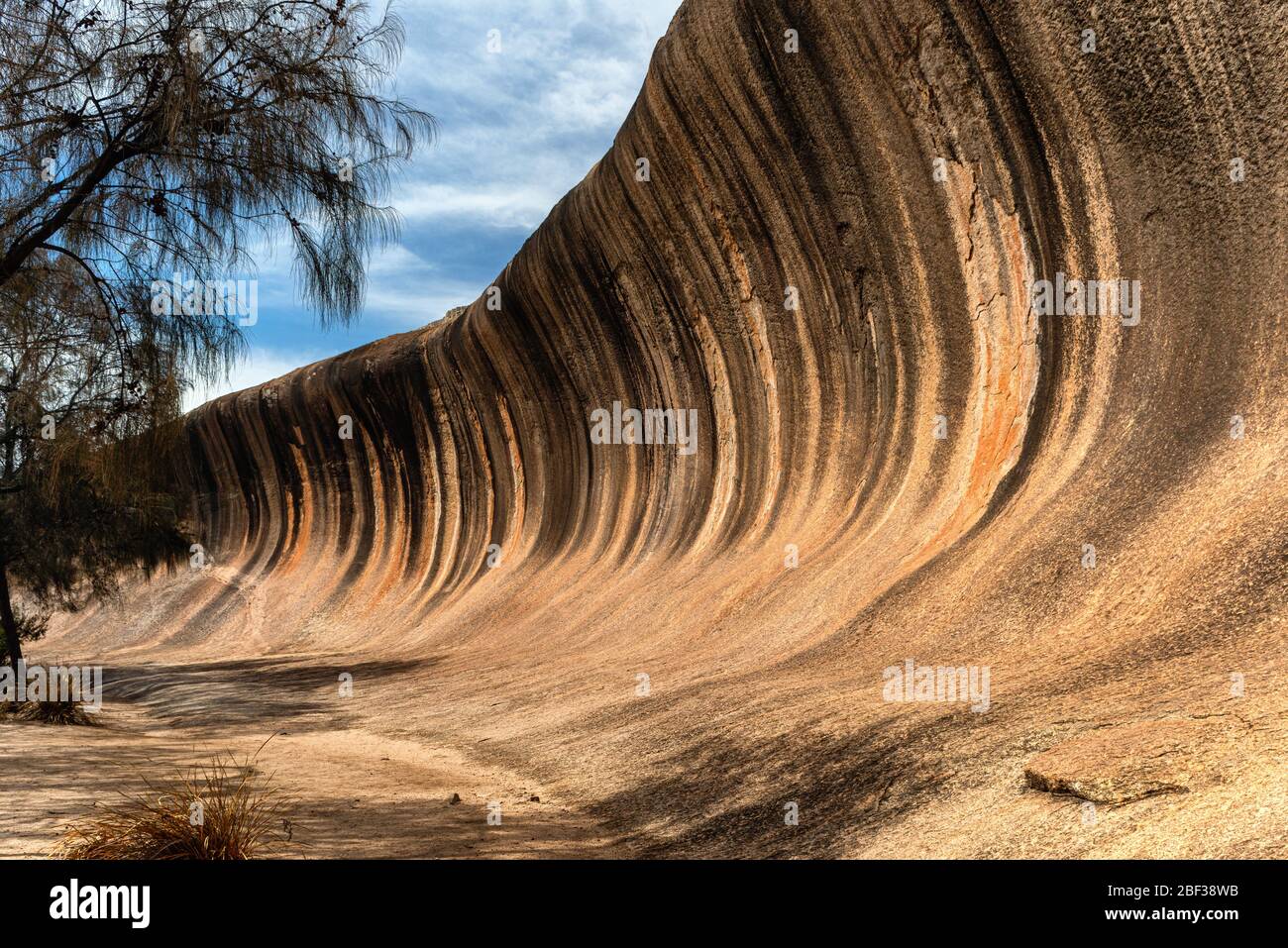 Wave rock, natural feature, Hyden, Western Australia Stock Photo - Alamy