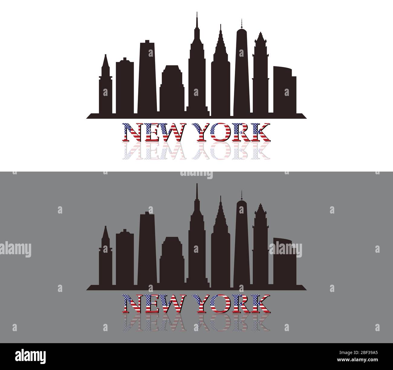 New York icon illustrated in vector on white background Stock Vector ...