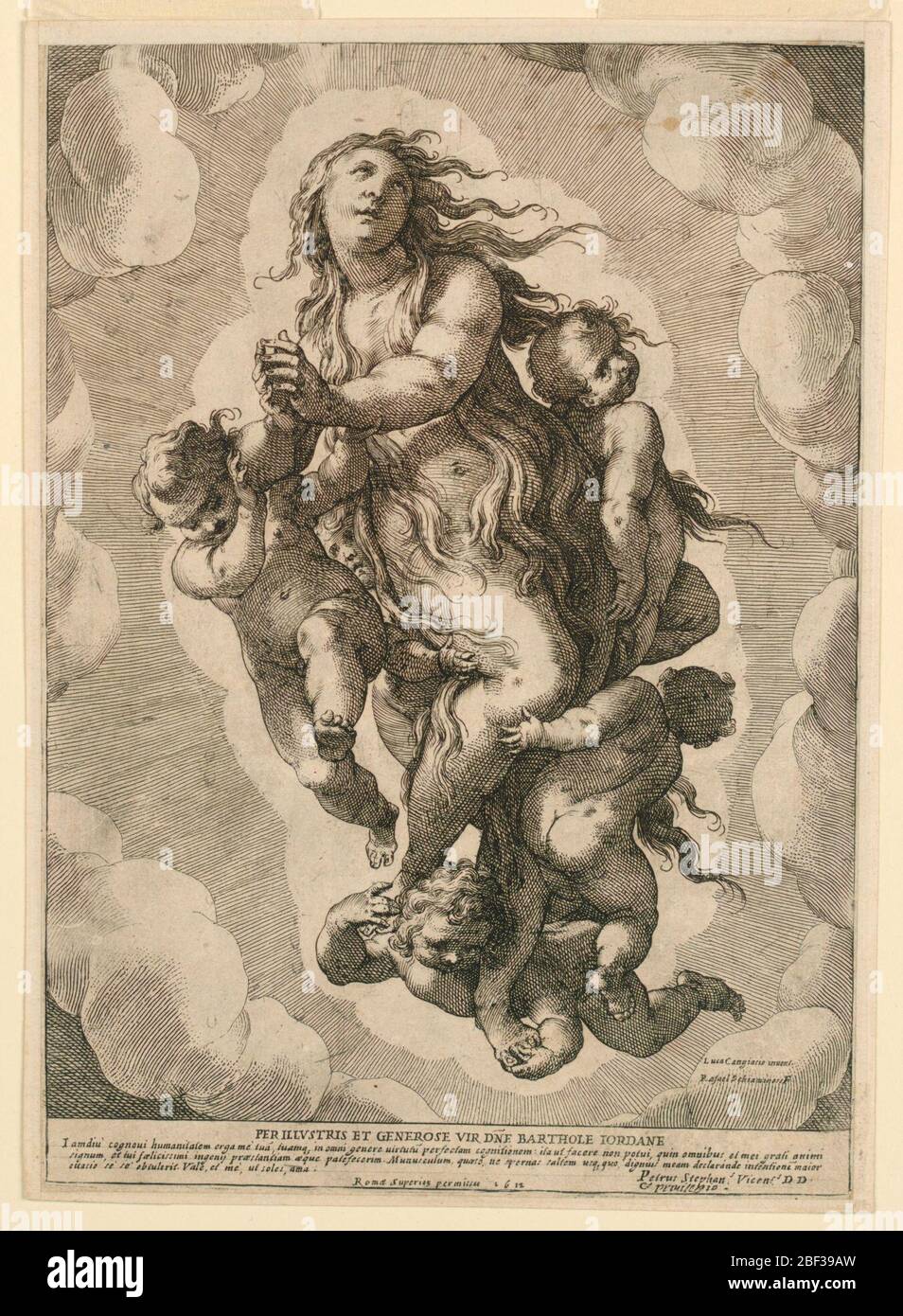 The Ascension of Mary Magdalene. The Magdalene being borne aloft by ...