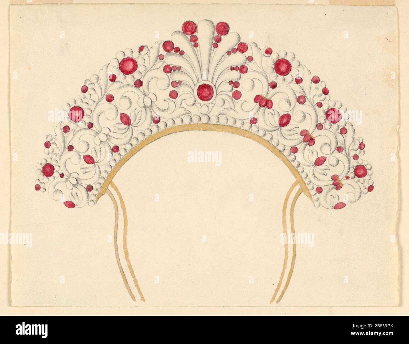 Design for Jeweled Hair C Stock Photo - Alamy