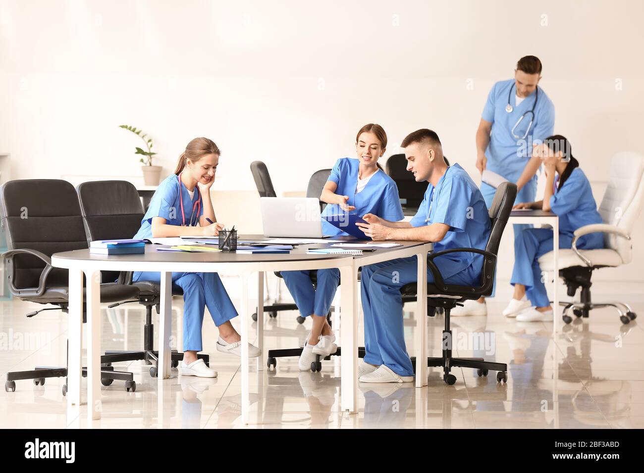Group of students at medical university Stock Photo - Alamy