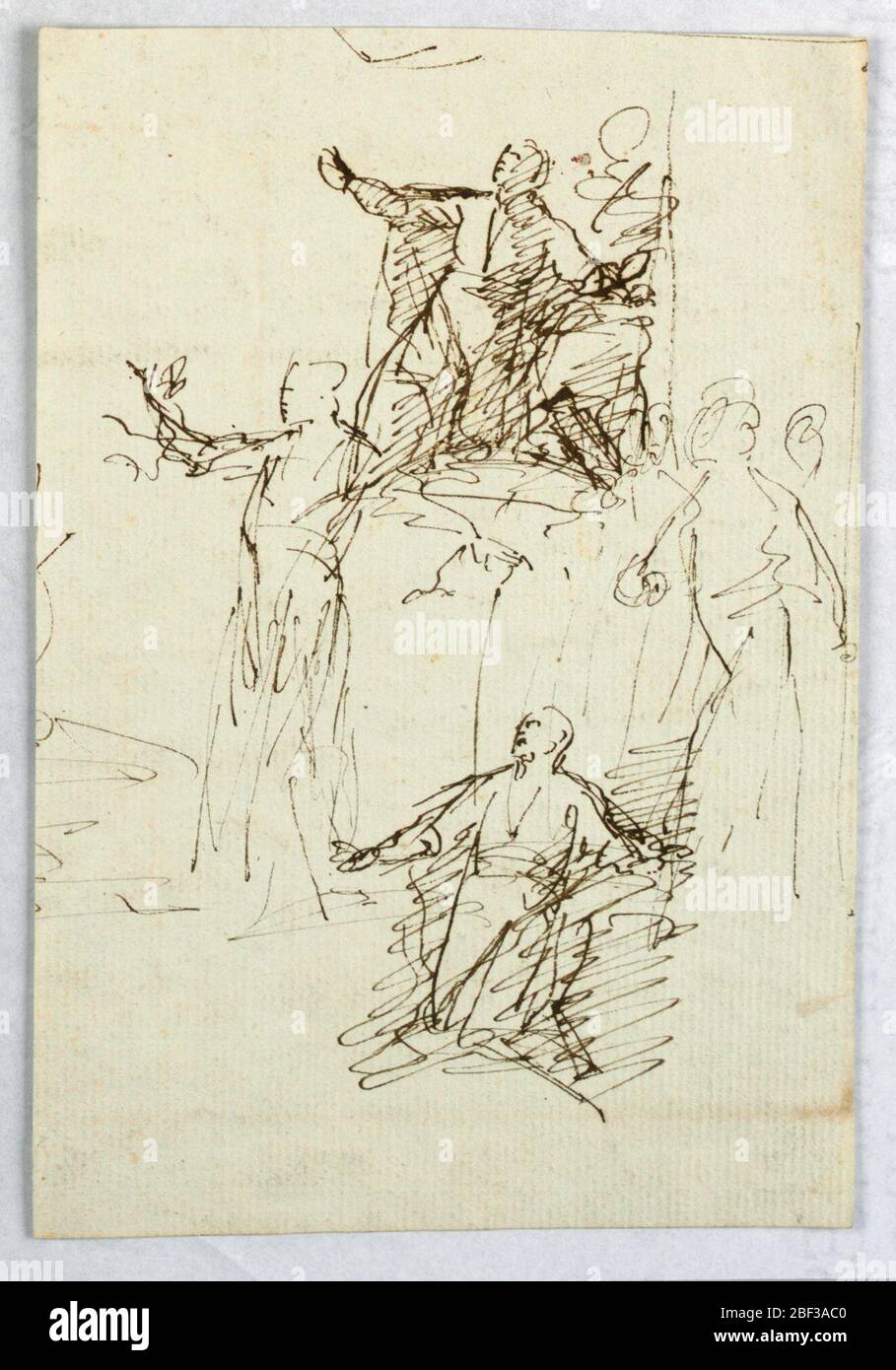 Four Sketches of a Saint. Four sketches of a figure in reverence Stock ...