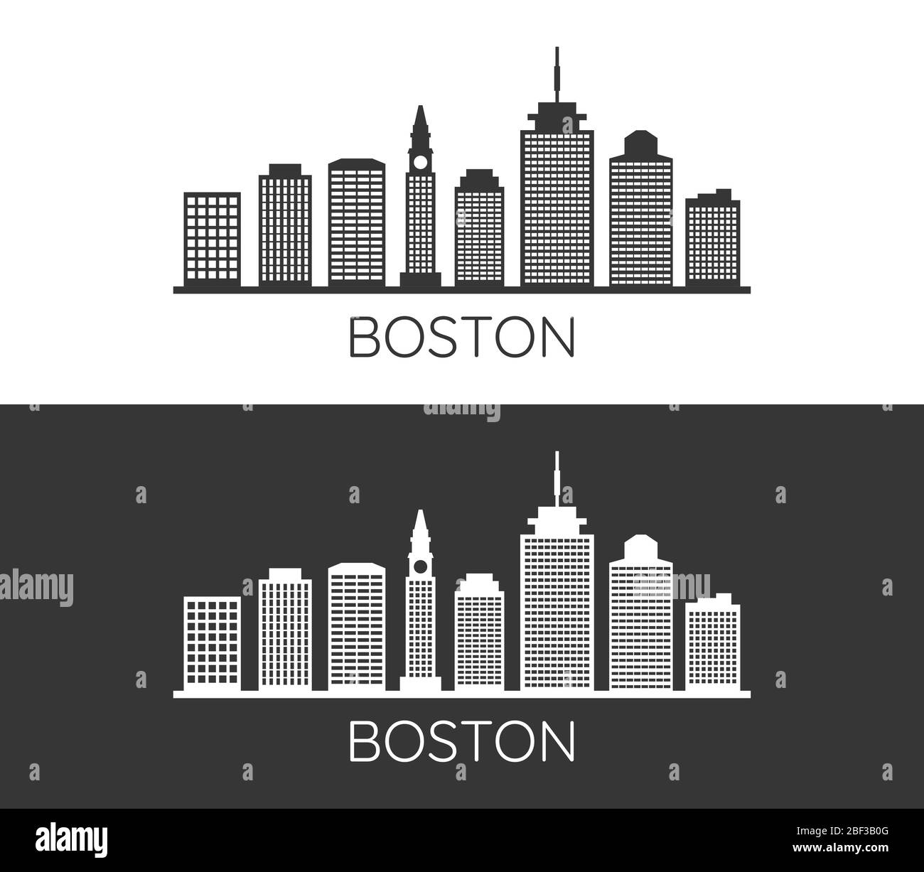 Boston icon illustrated in vector on white background Stock Vector ...