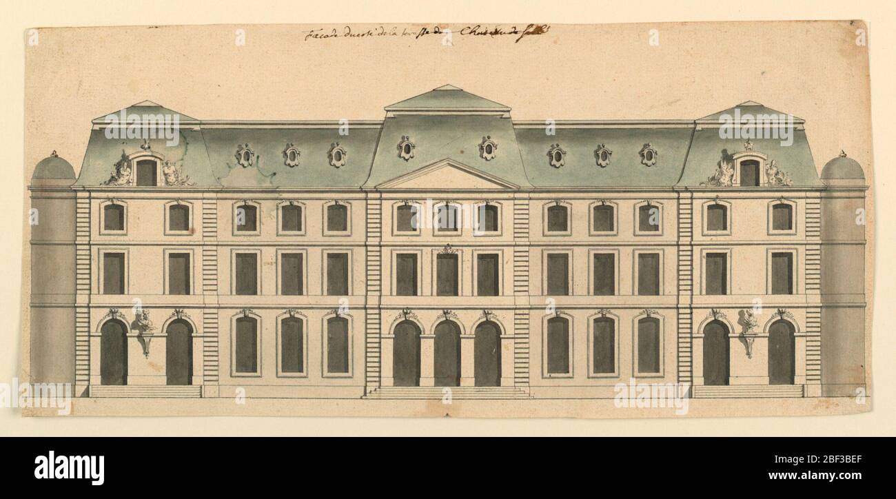 Rear Elevation of the Chateau de Sabl Stock Photo - Alamy