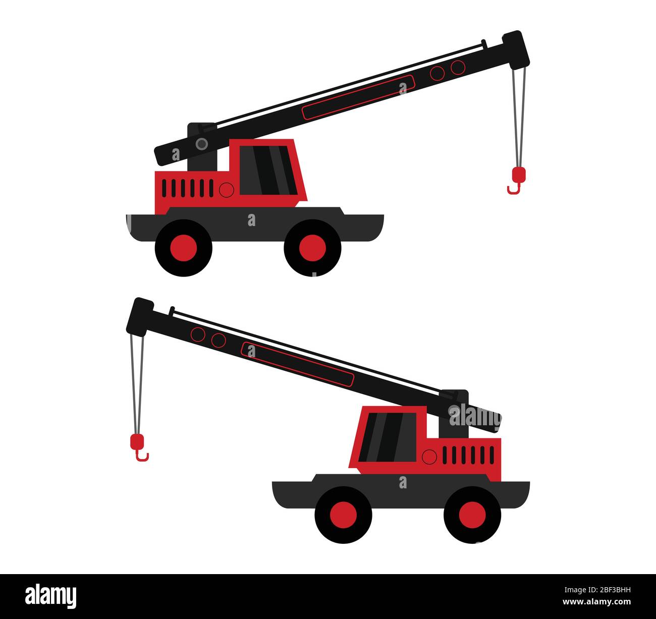crane icon illustrated in vector on white background Stock Vector Image ...