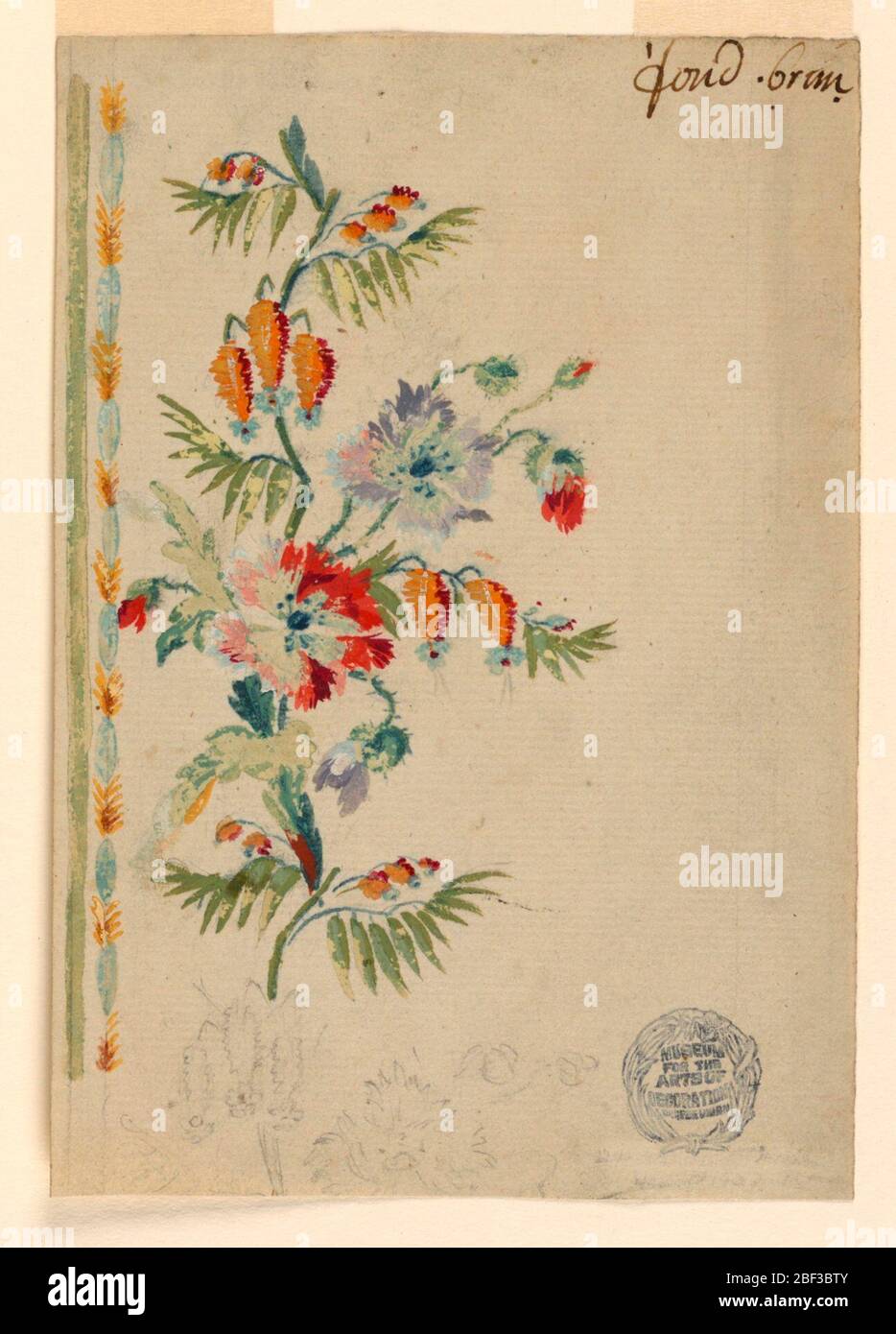 Embroidered vertical border hi-res stock photography and images - Alamy