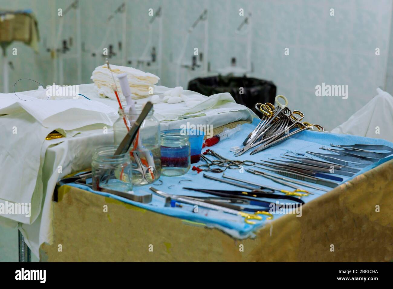 Hand doctor preparing medical equipment operation hi-res stock ...