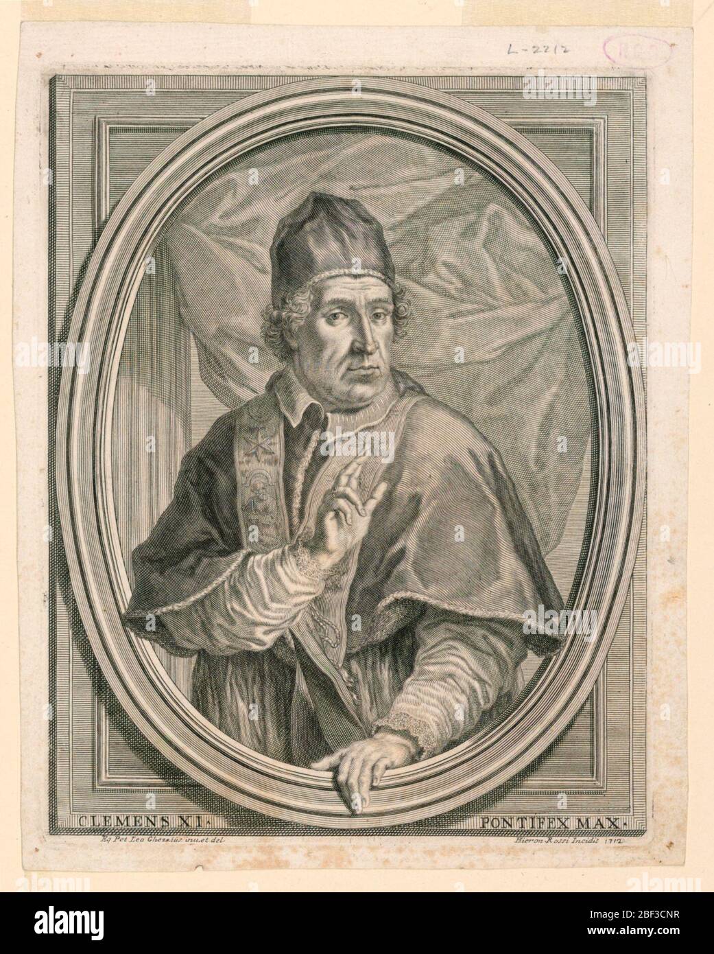 Portrait of Pope Clement XI Stock Photo - Alamy