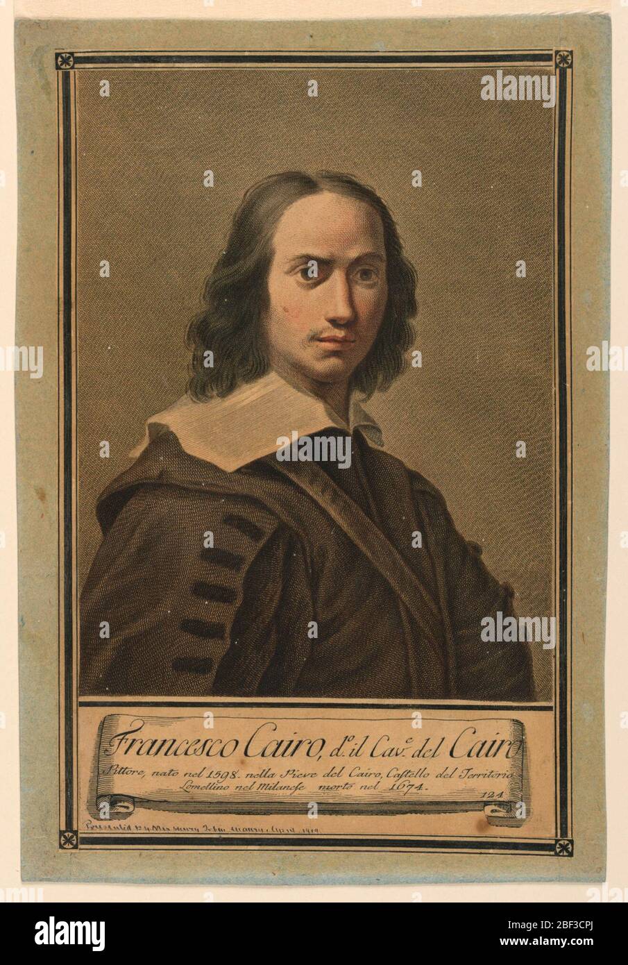 Francesco Cairo do il Cav del Cairo. Vertical rectangle. Bust length ...