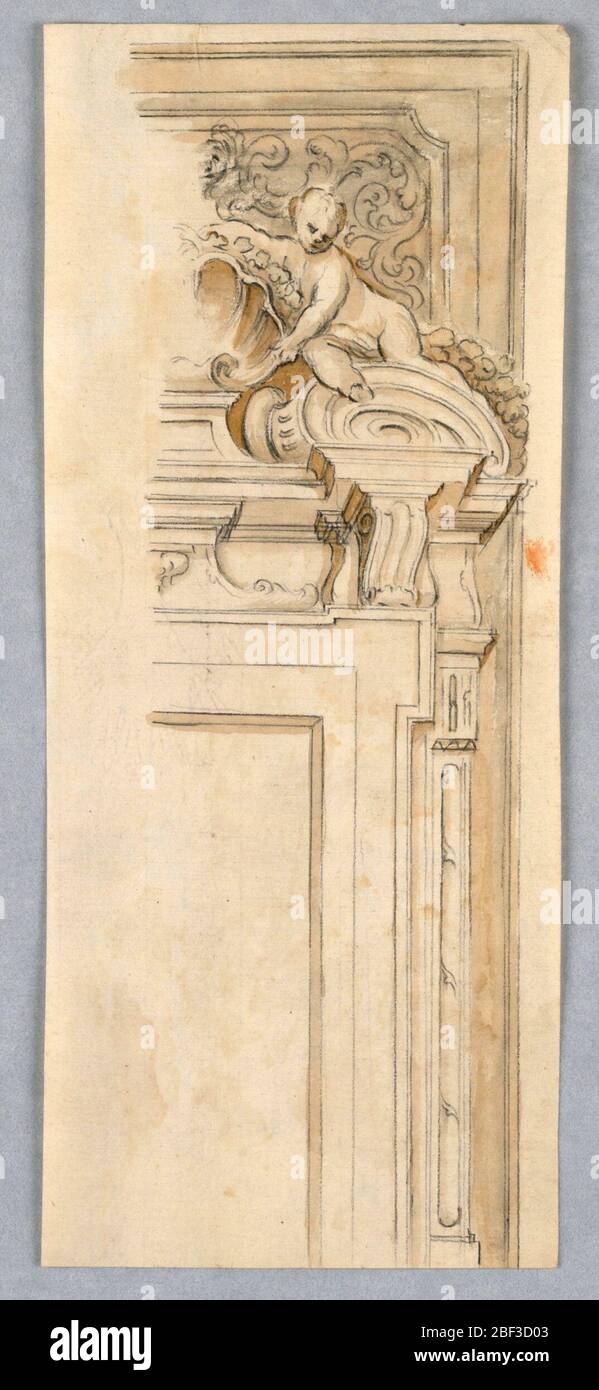 Illustration showing cornice design hi-res stock photography and images ...