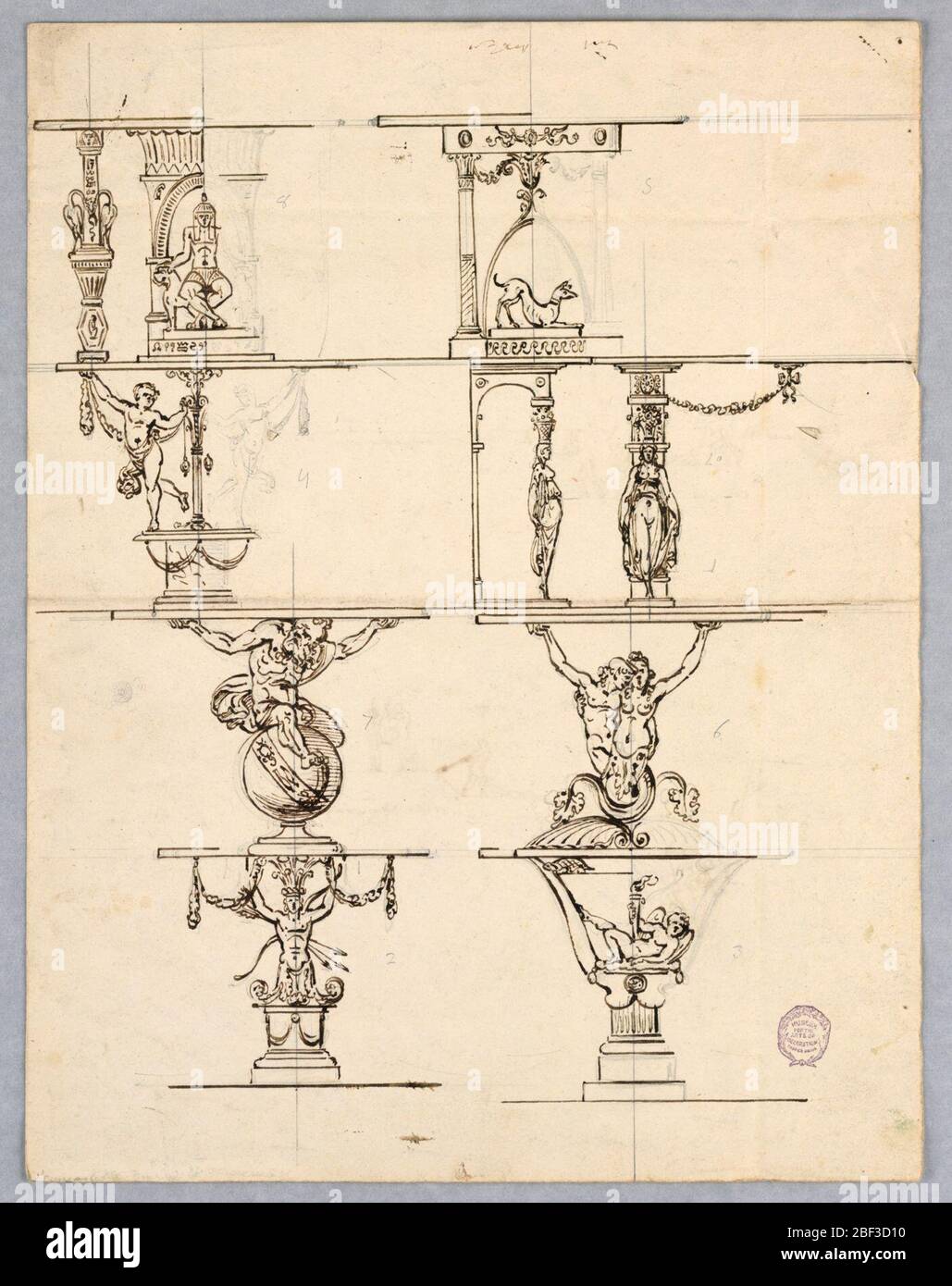 Designs for Console Tables. Vertical rectangle showing eight designs ...