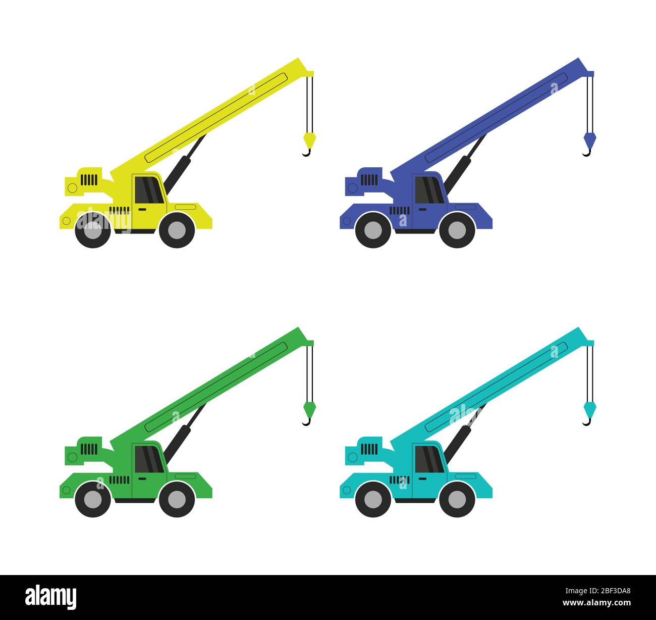crane icon illustrated in vector on white background Stock Vector Image ...