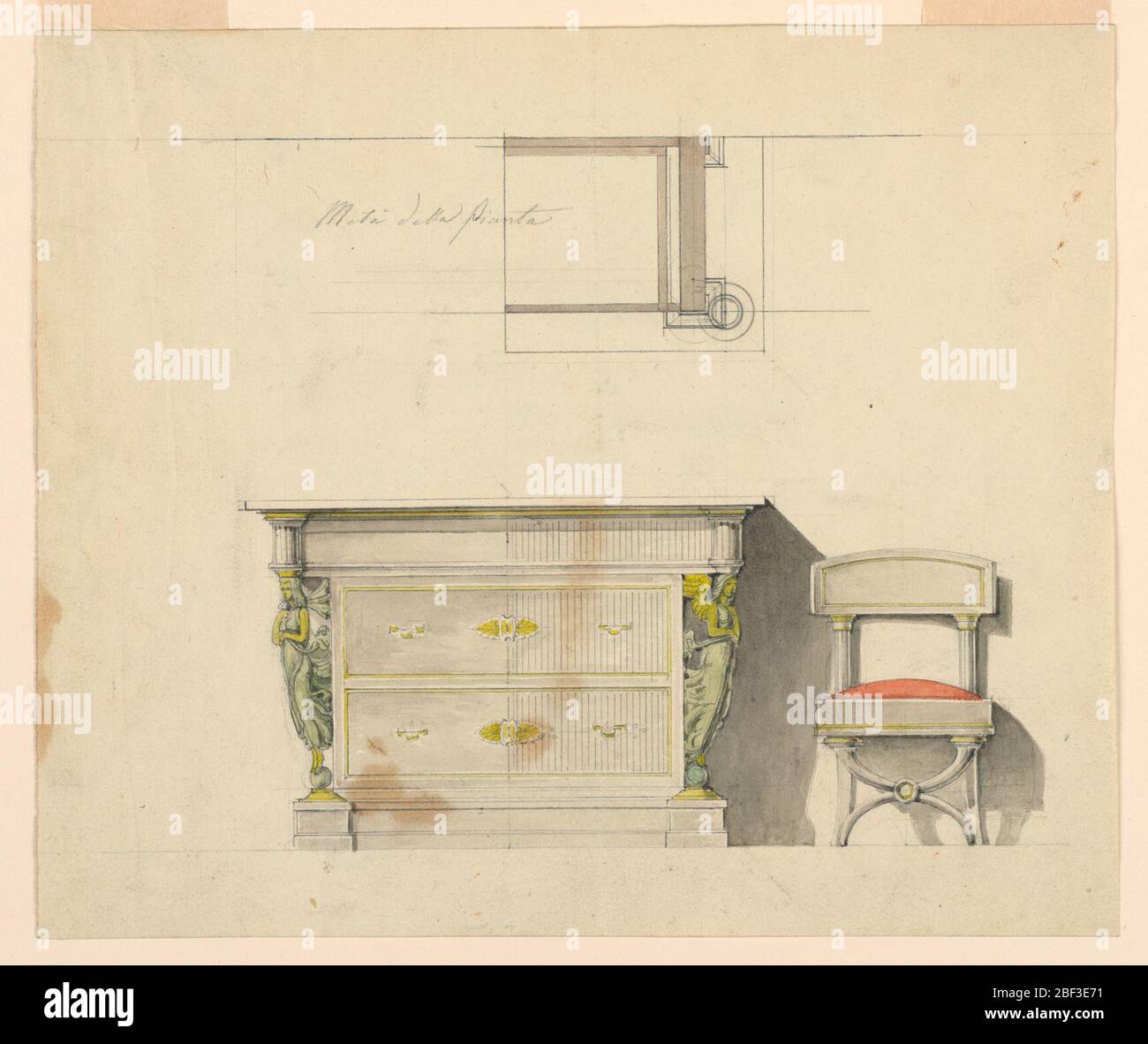 Plan chest drawers hi-res stock photography and images - Alamy