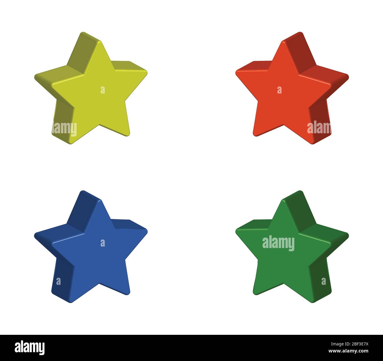 Isometric star icon illustrated in vector on a white background Stock ...