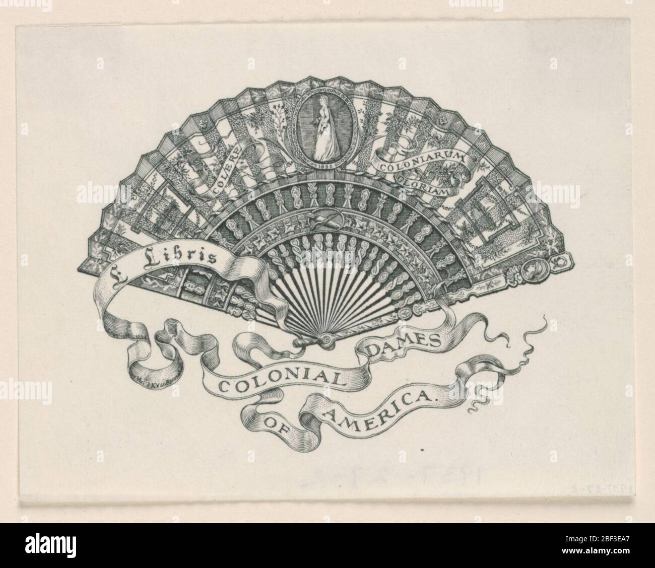 Design for a Bookplate Colonial Dames of America. Bookplate design ...