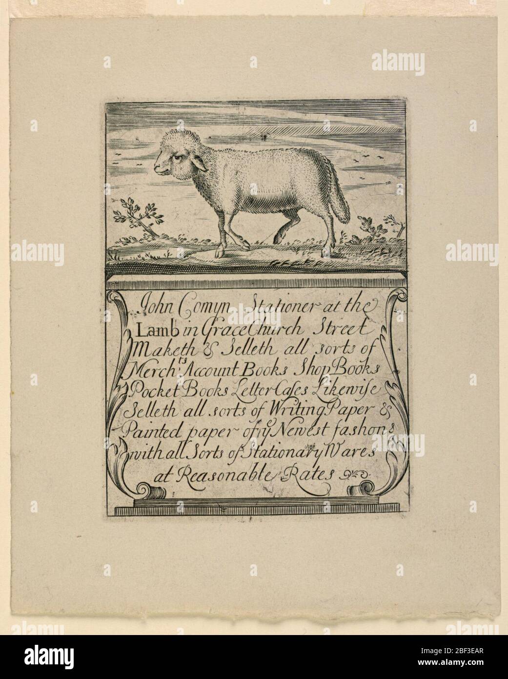 Trade Card Advertisement Stock Photo - Alamy