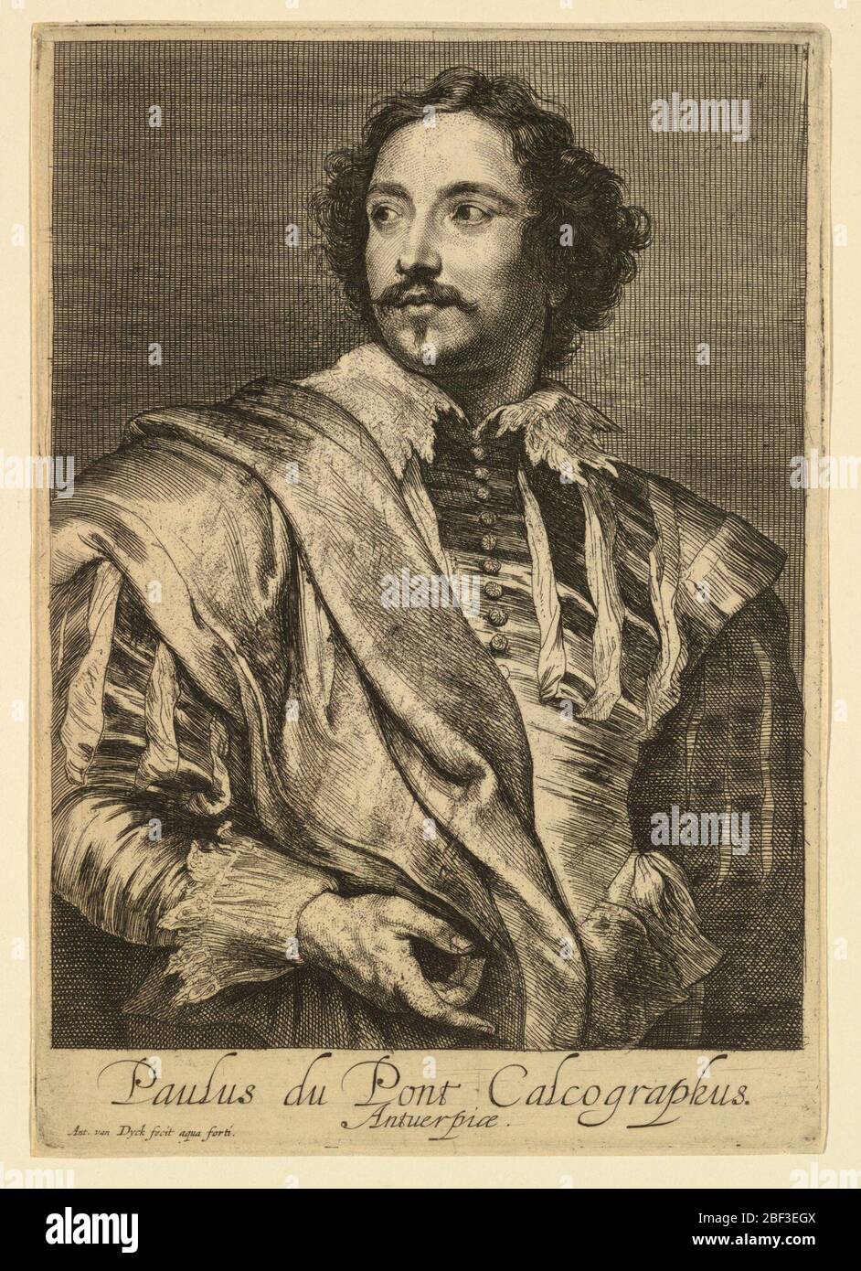 Portrait of Paulus Pontius from Icones Principum Virorum. Portrait of a ...