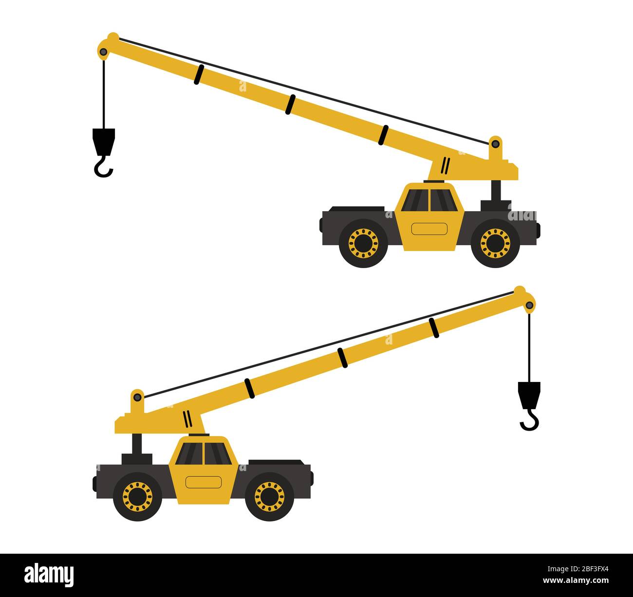 crane icon illustrated in vector on white background Stock Vector Image ...