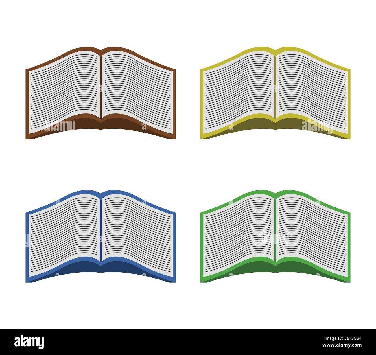 book icon illustrated in vector on white background Stock Vector Image ...