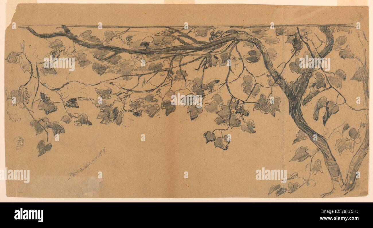 Project for a Decorative Design. A right part of a framing is shown. A ...