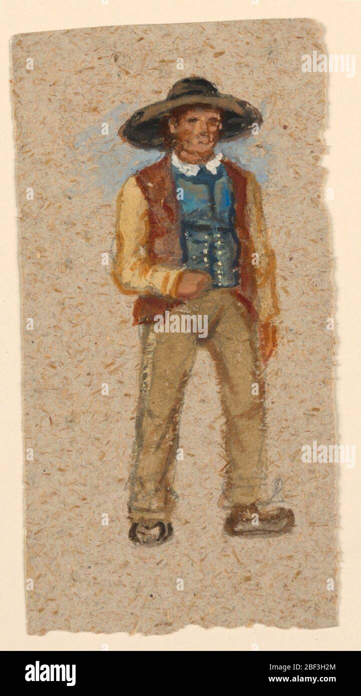 Sketch A French Peasant Stock Photo - Alamy