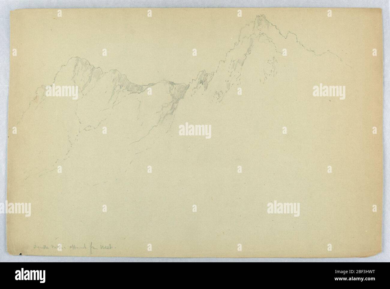 Dixville Notch approach from West. Jagged outline and some shadowing on ...