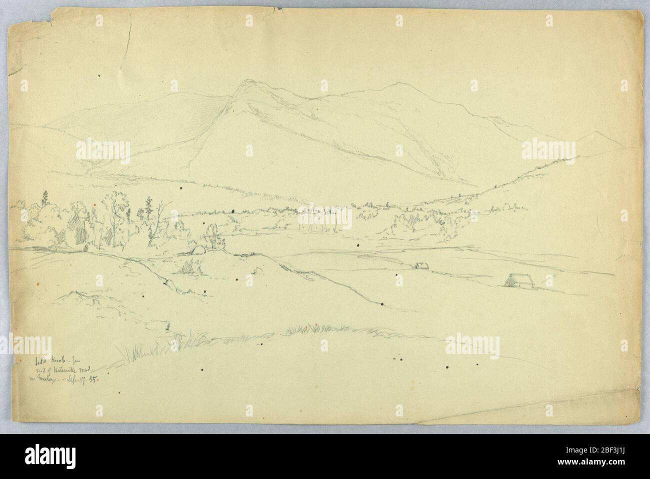 Bald Knob from end of Waterville Road the Gurleys. Low rocky wooded ...