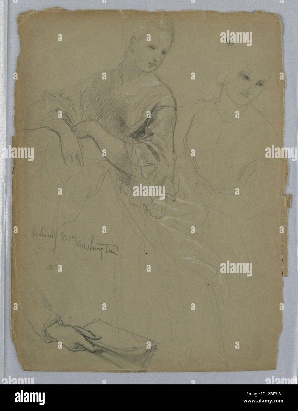 Study of Standing Woman for The Republican Court Lady Washingtons ...