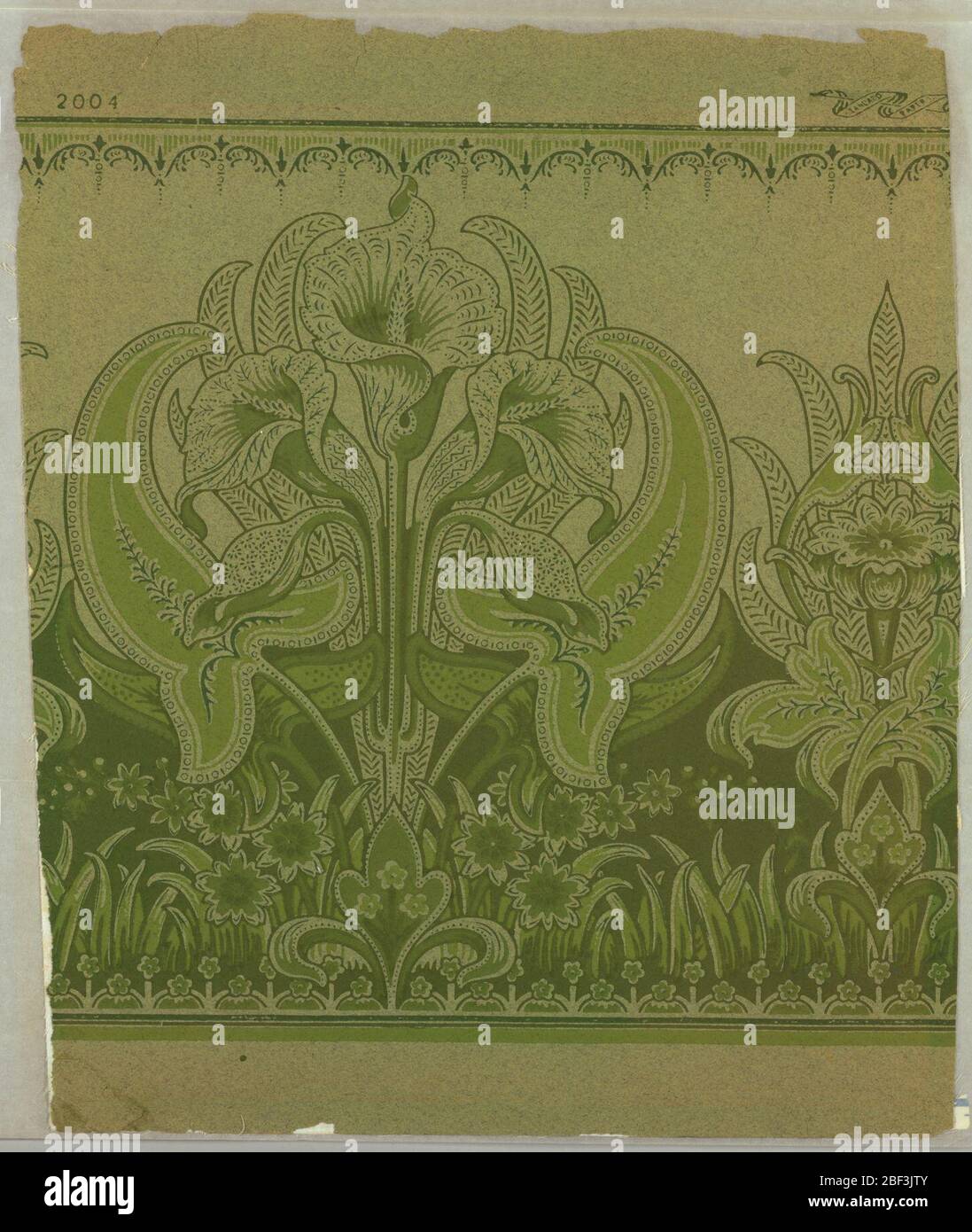 Formal Green Border Design