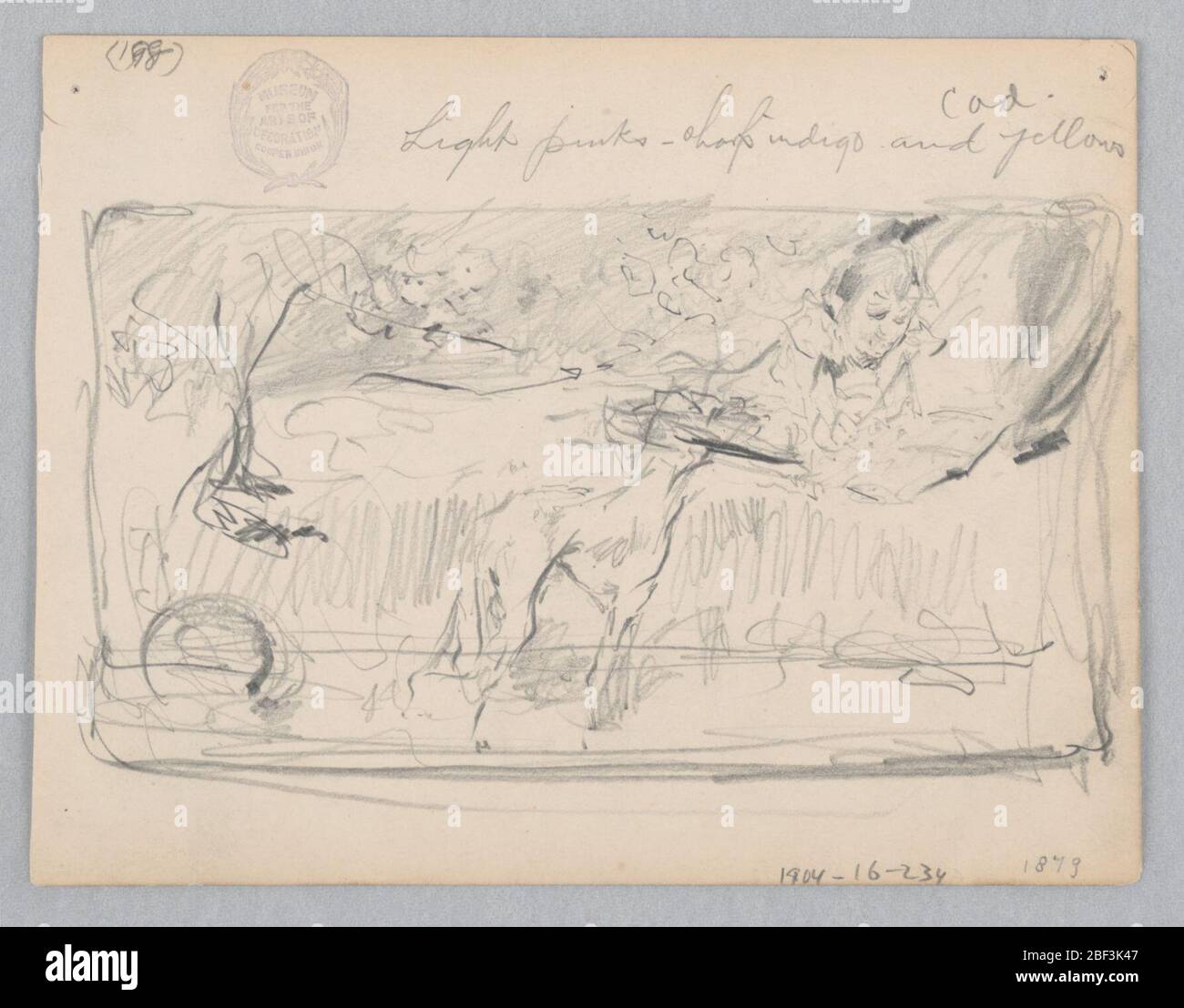 Woman. Sketch of a female figure reclining on a sofa Stock Photo - Alamy