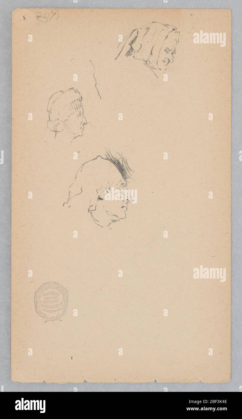 Figures. Three partial sketches of male and female figures Stock Photo ...