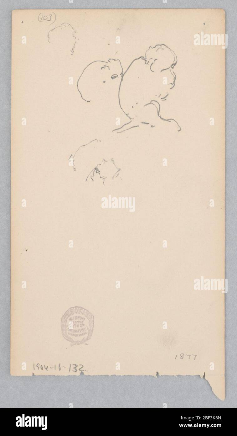 Figure. Partial sketch of a figure's head Stock Photo - Alamy