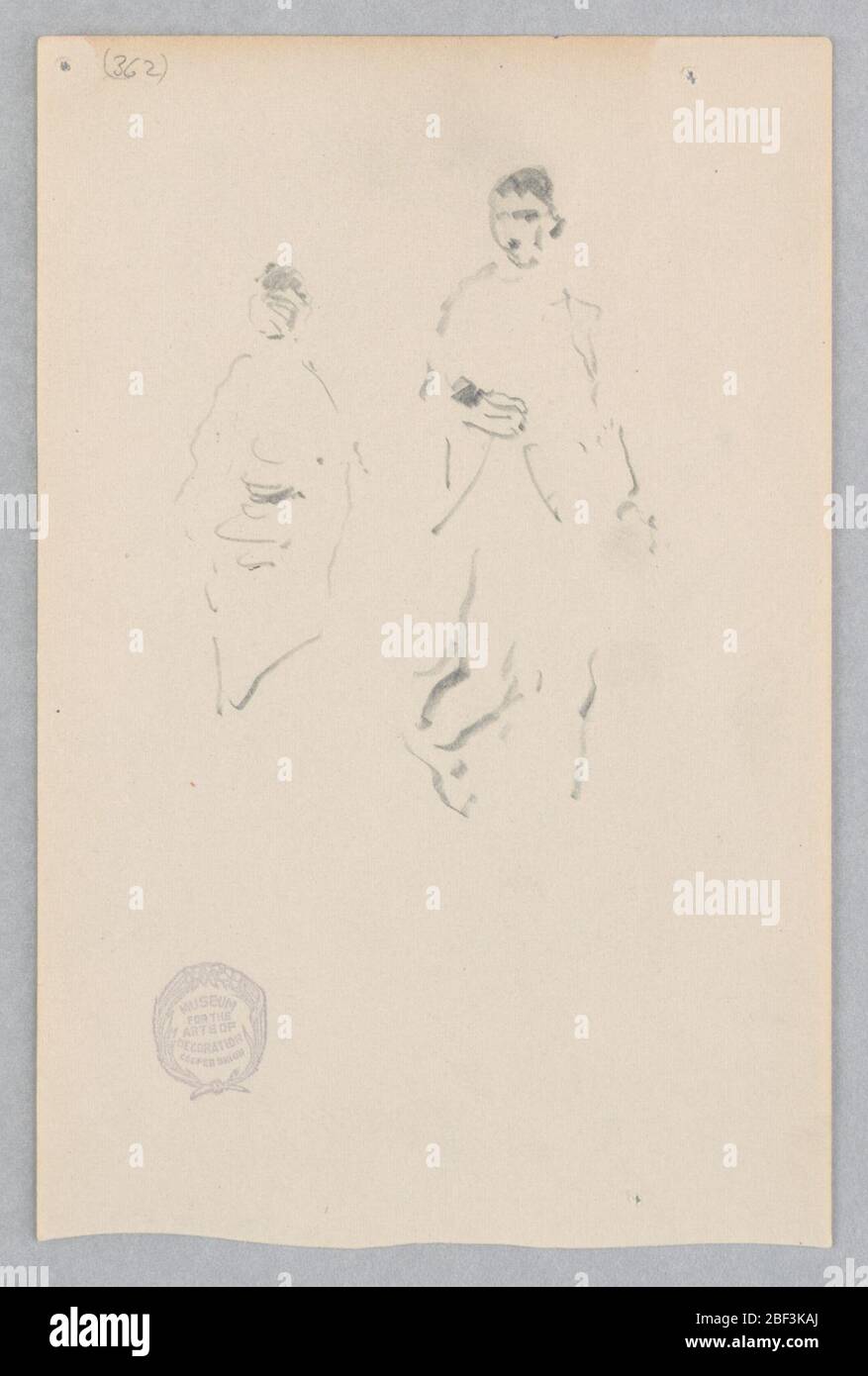 Figures. Partial sketch of two figures Stock Photo - Alamy