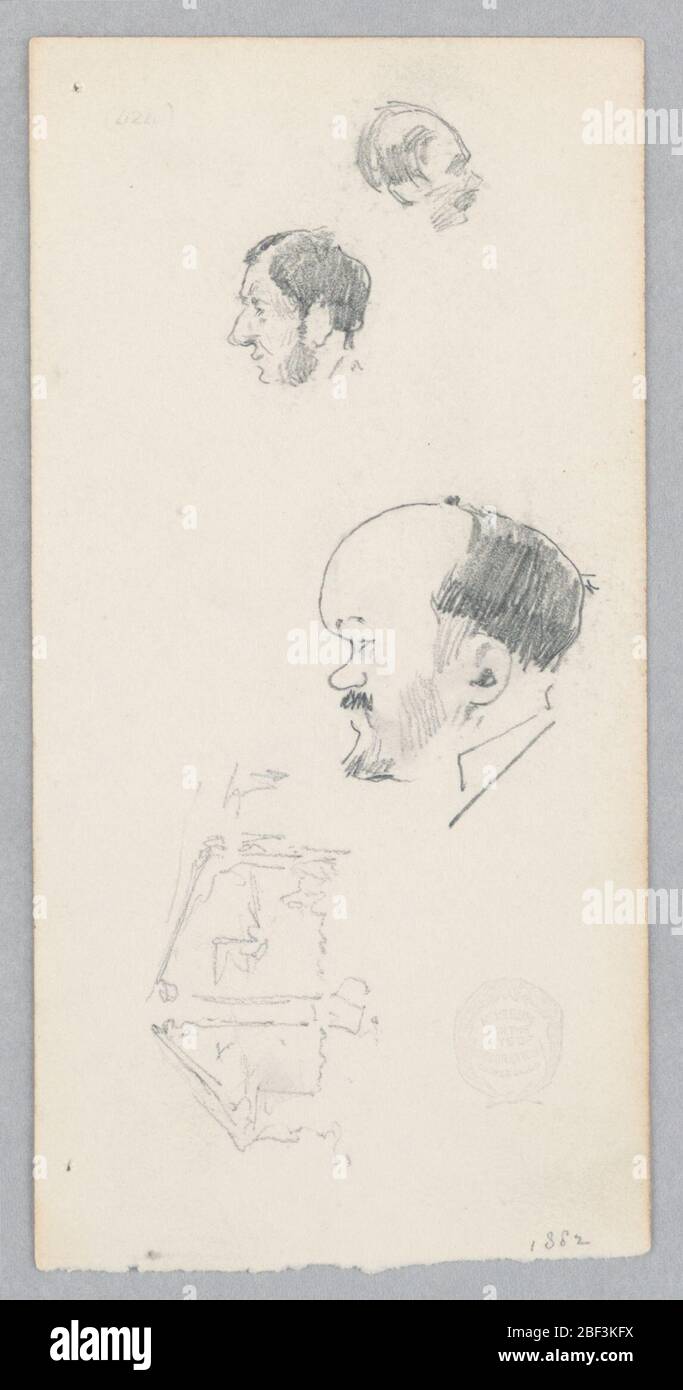 Men. Partial sketch of three male figures Stock Photo - Alamy