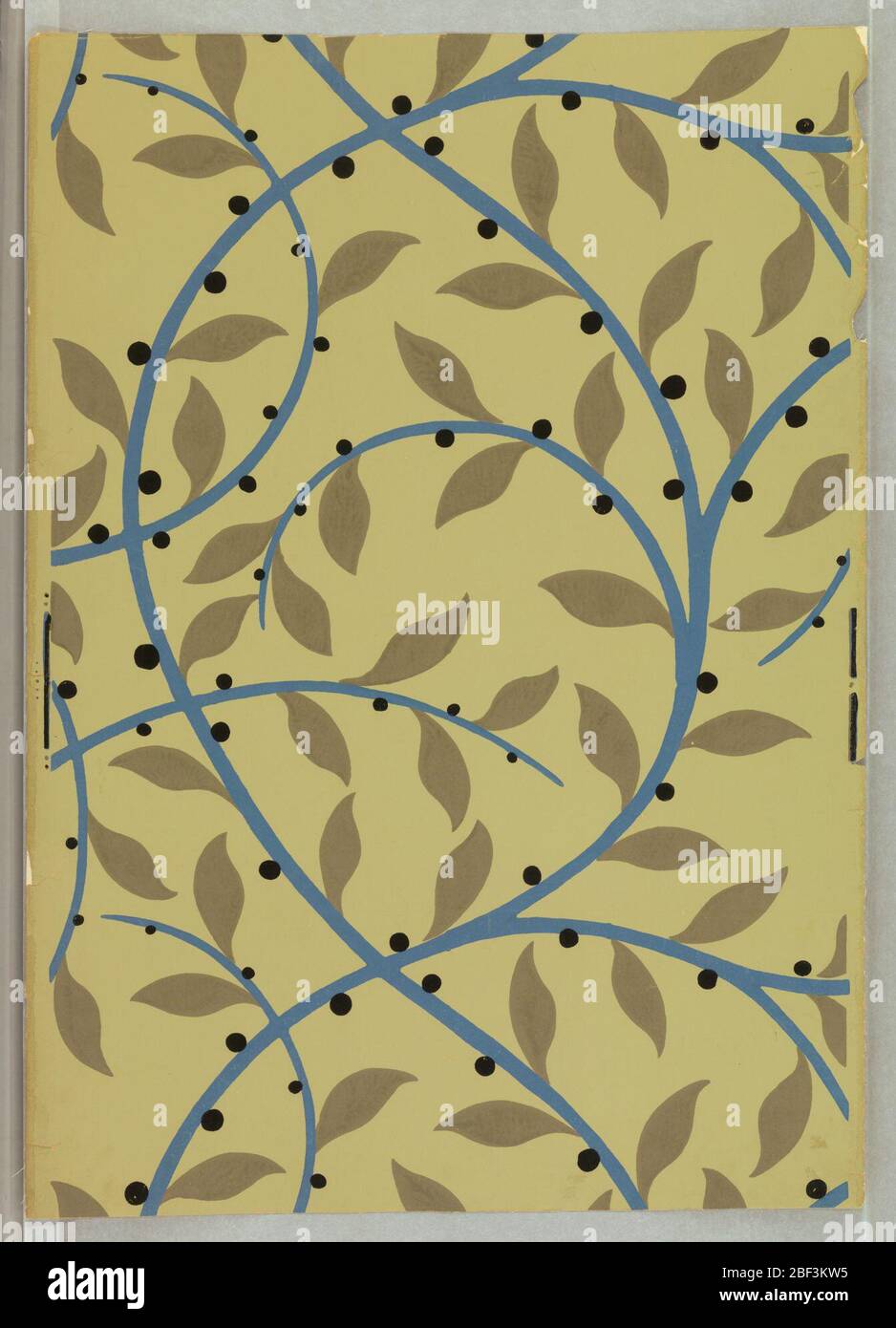 Sidewall. Printed for Nancy McClelland of New York City. A stylized ...