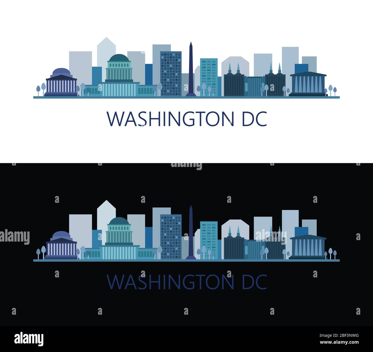 Washington icon illustrated in vector on white background Stock Vector ...