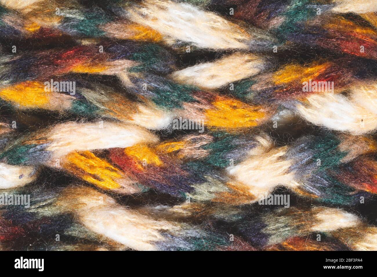 Colorful wool yarn. woolen fabric background. knitted textile close up ...