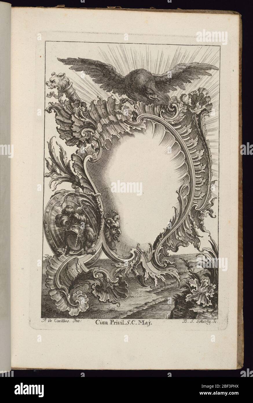 Cartouche with Eagle Livre de Cartouches Irrguliers Book of Irregular ...
