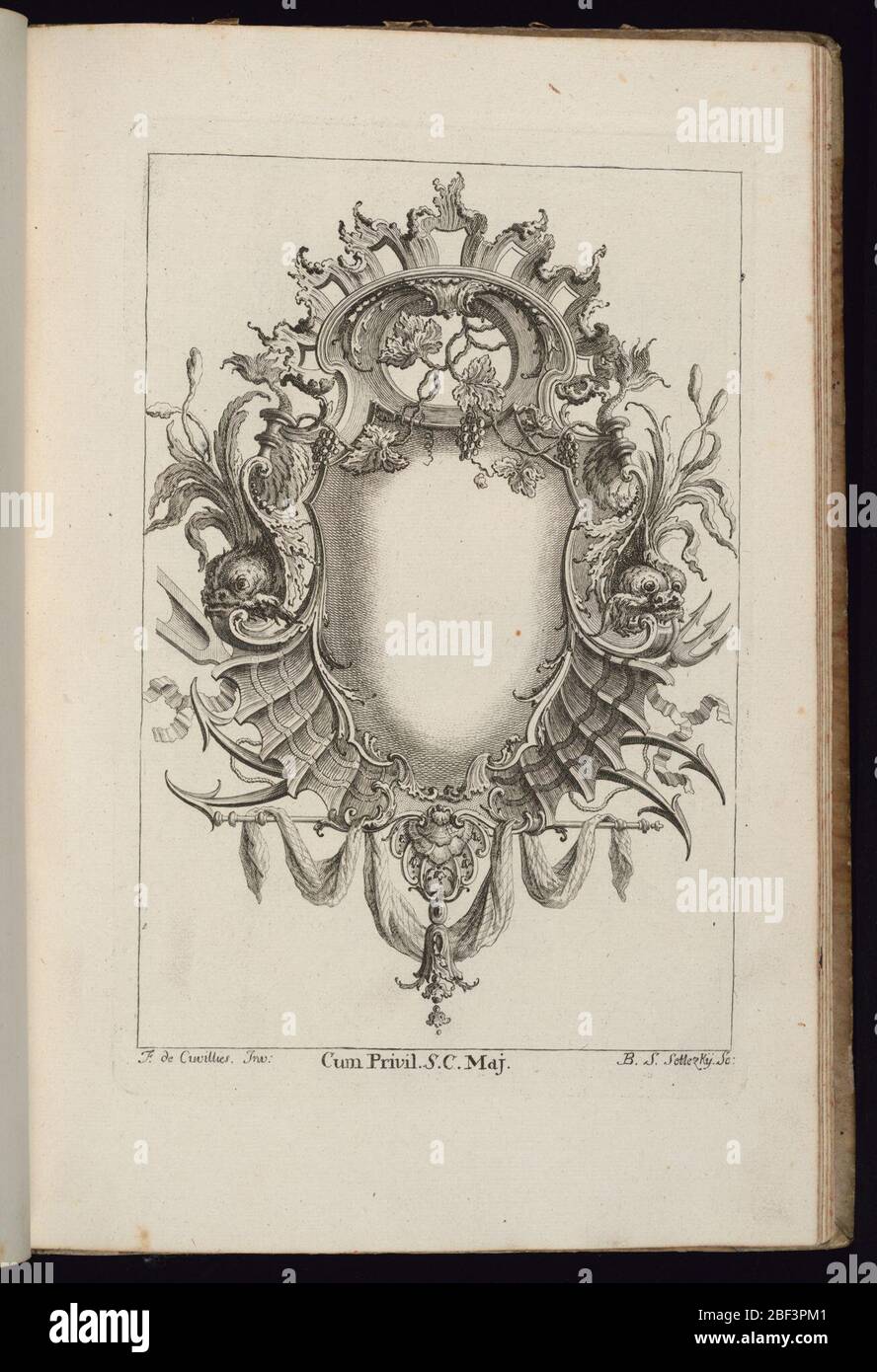 Cartouche with Dolphins Livre de Cartouches Rguliers Book of Regular ...