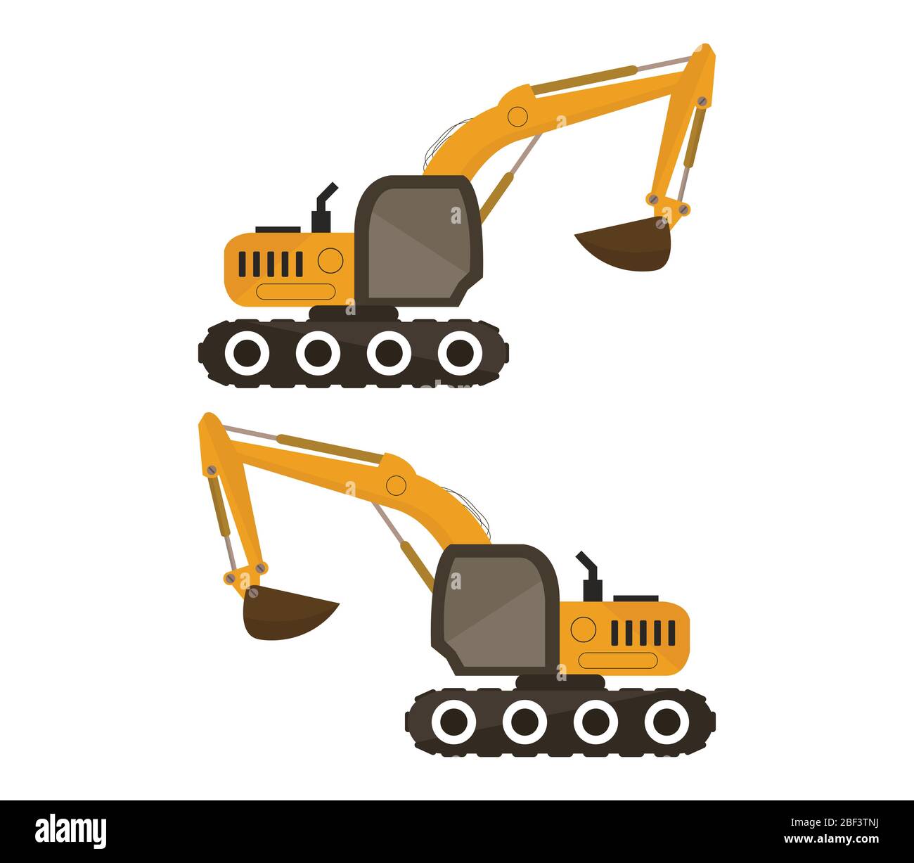 excavator icon illustrated in vector on white background Stock Vector ...