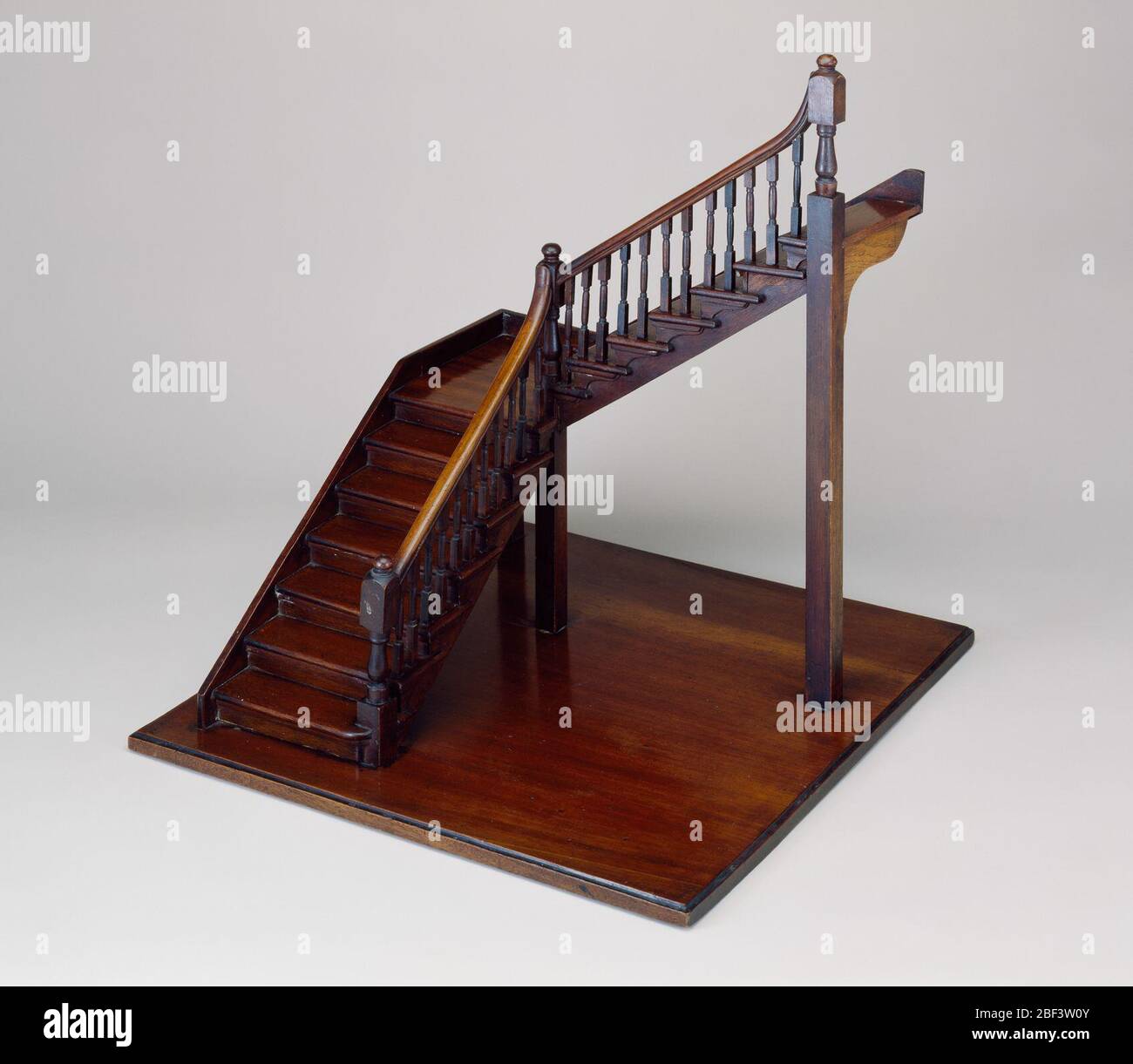 staircase model. Staircase model turning at right angles in two levels ...