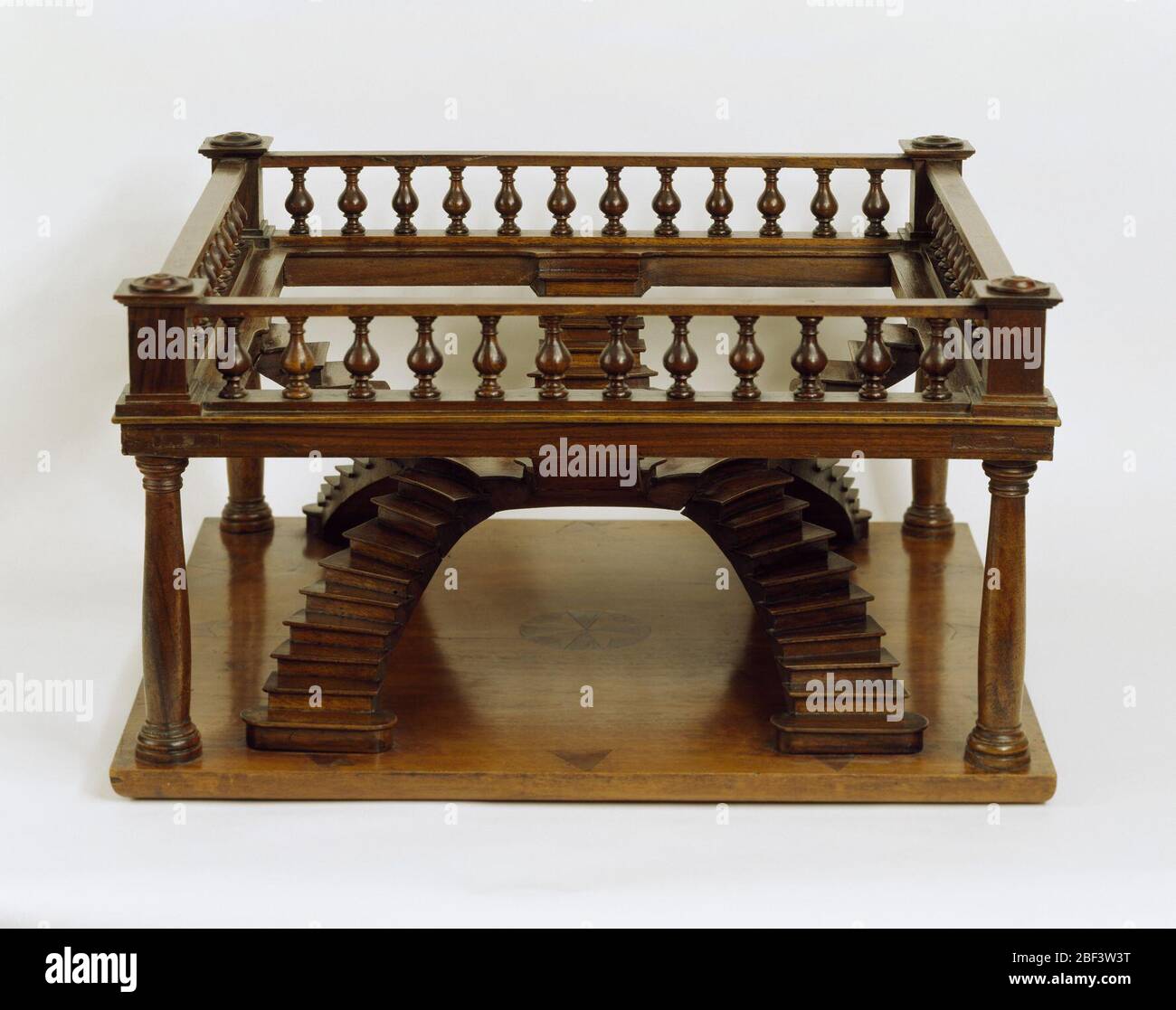 Staircase model. Double staircase model in English style Stock Photo ...