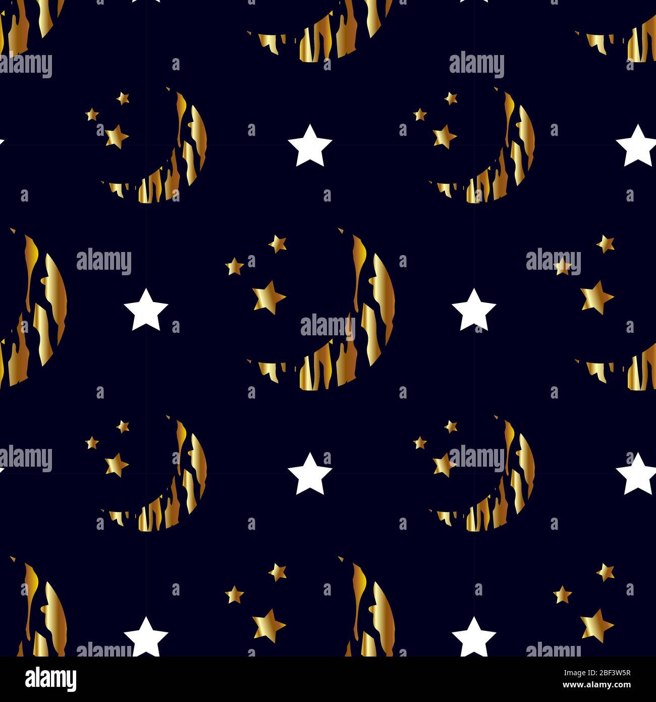 Gold moon pattern hi-res stock photography and images - Alamy