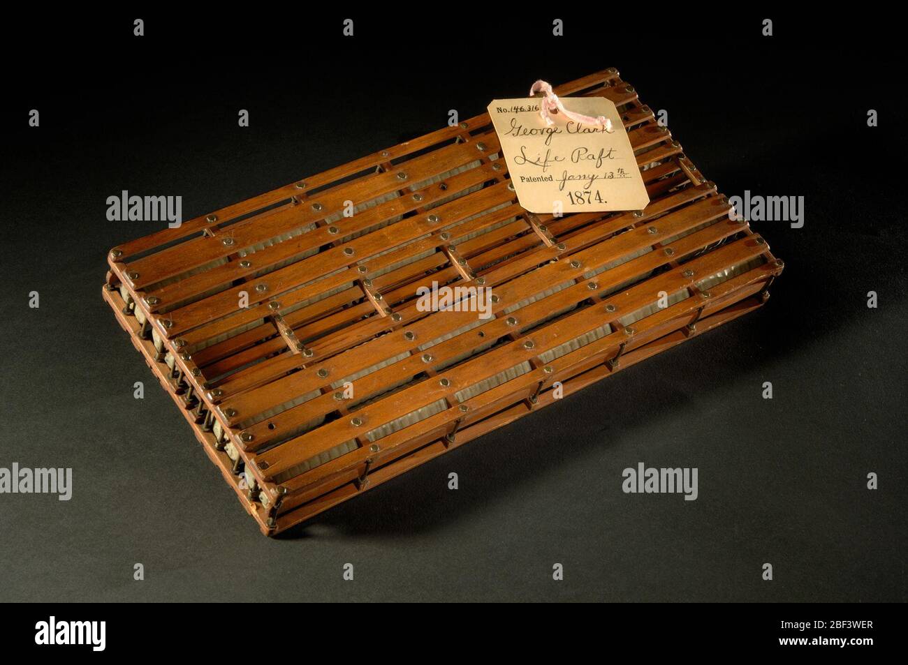 Patent Model Life Raft. This model represents a raft made up of four ...