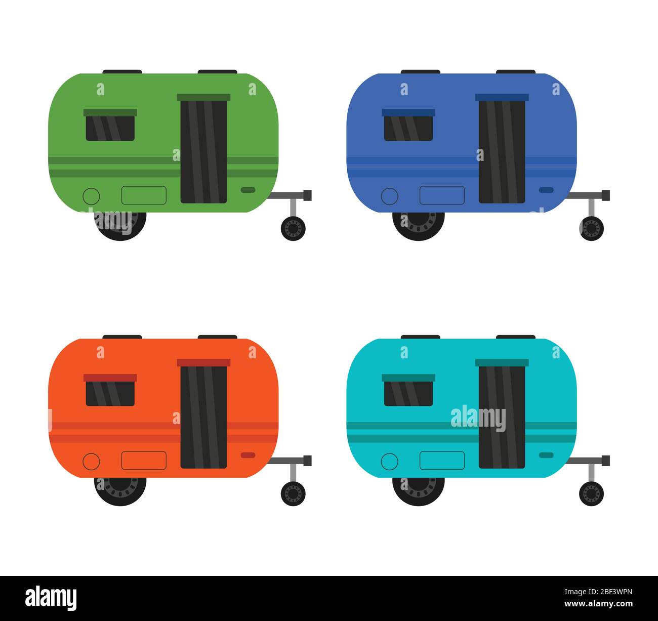 camper icon illustrated in vector on white background Stock Vector ...